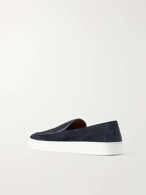 Frescobol Carioca Vela Suede Loafers - Navy