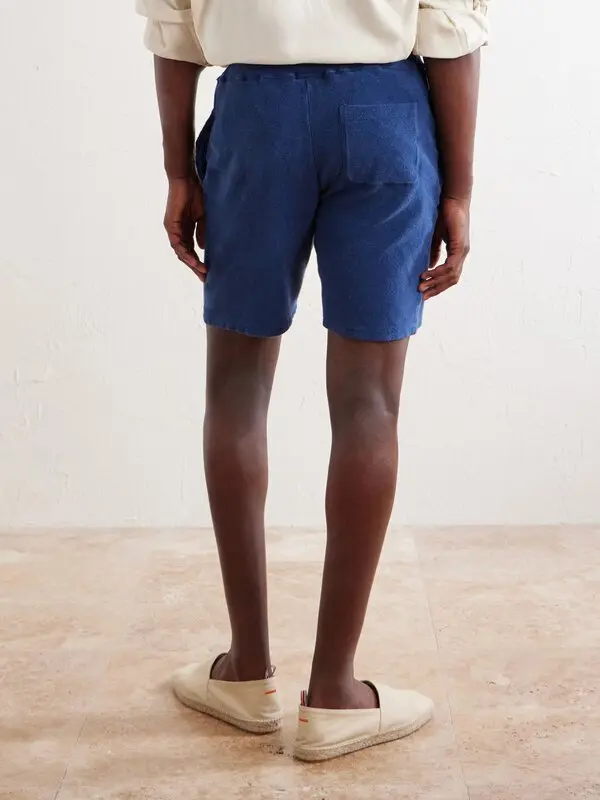 Fedeli Slim-fit Cotton-terry Drawstring Shorts
