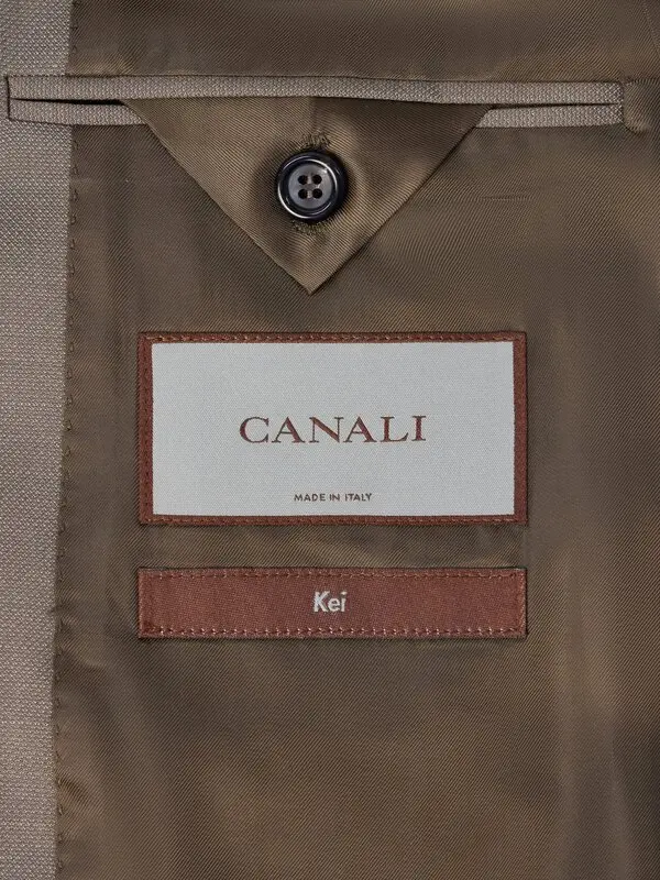 Canali Kei Wool Suit Jacket