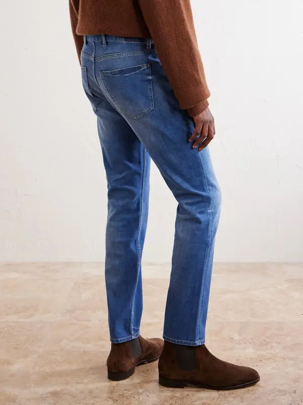 Eleventy Slim-fit Washed Denim Jeans