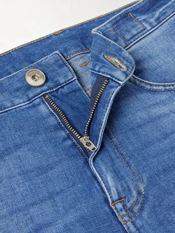 Eleventy Slim-fit Washed Denim Jeans