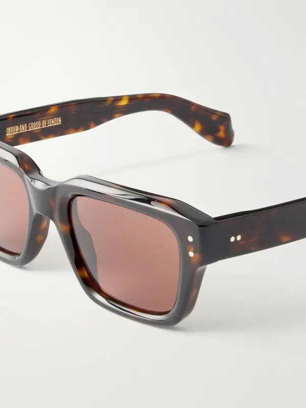 CUTLER AND GROSS Square Frame Acetate Sunglasses