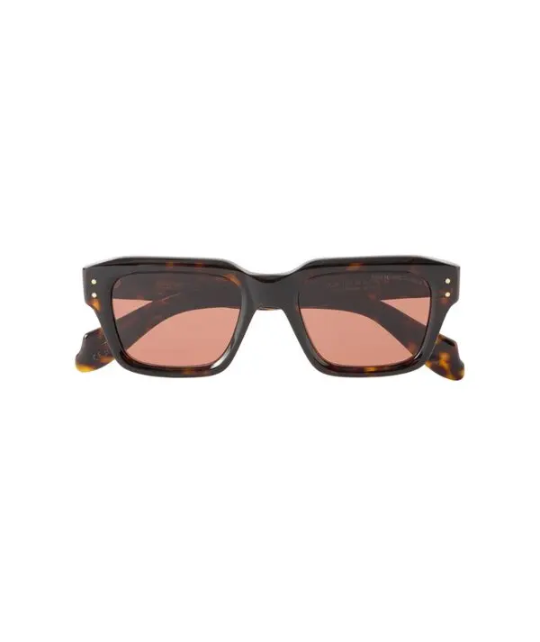 CUTLER AND GROSS 1432 Square-frame Acetate Sunglasses - Tortoiseshell