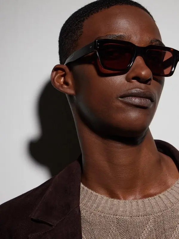 CUTLER AND GROSS 1432 Square-frame Acetate Sunglasses