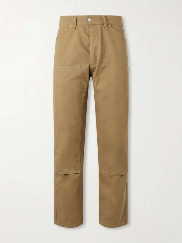 DRAKE'S Carpenter Straight-leg Cotton Cargo Trousers
