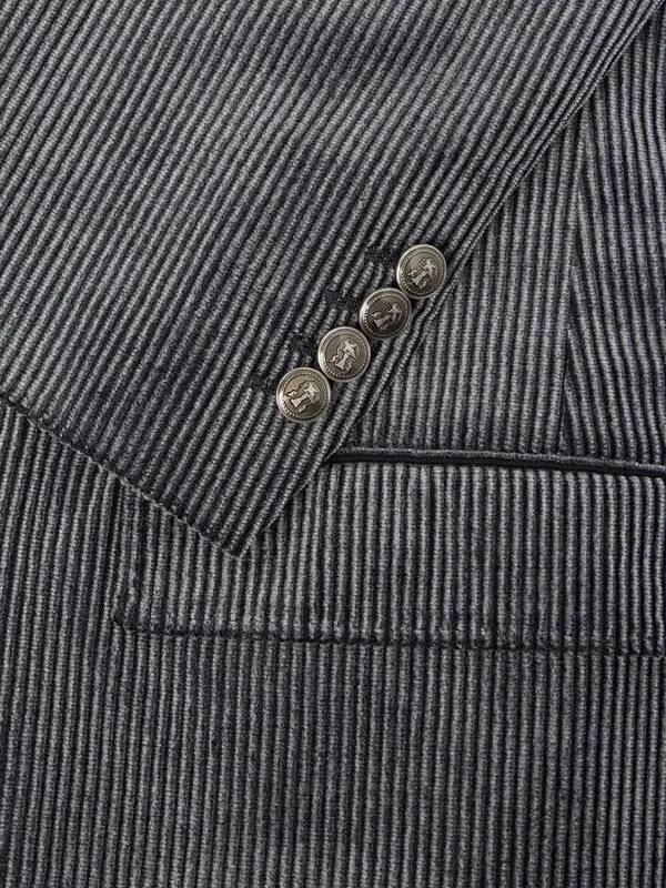 Brunello Cucinelli Slim-fit Double-breasted Cotton-corduroy Suit Jacket
