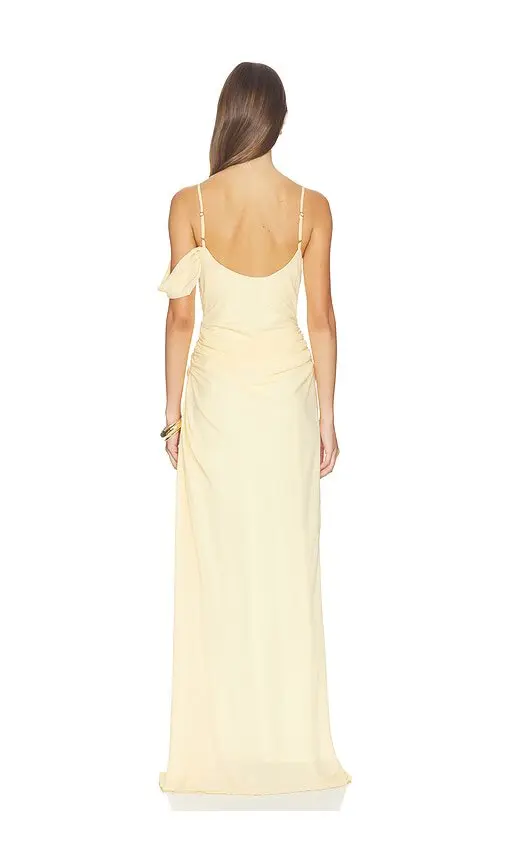 WITH HARPER LU Draped Gown