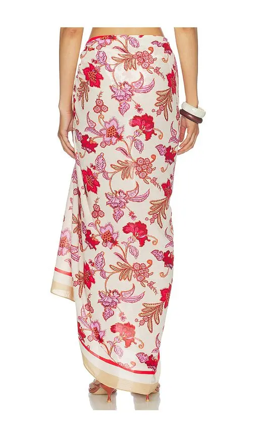 Seafolly Summer Chintz Sarong In Cream
