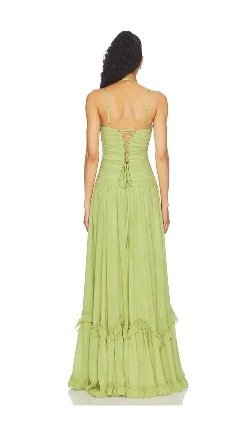 V. CHAPMAN Persephone Dress In Sage