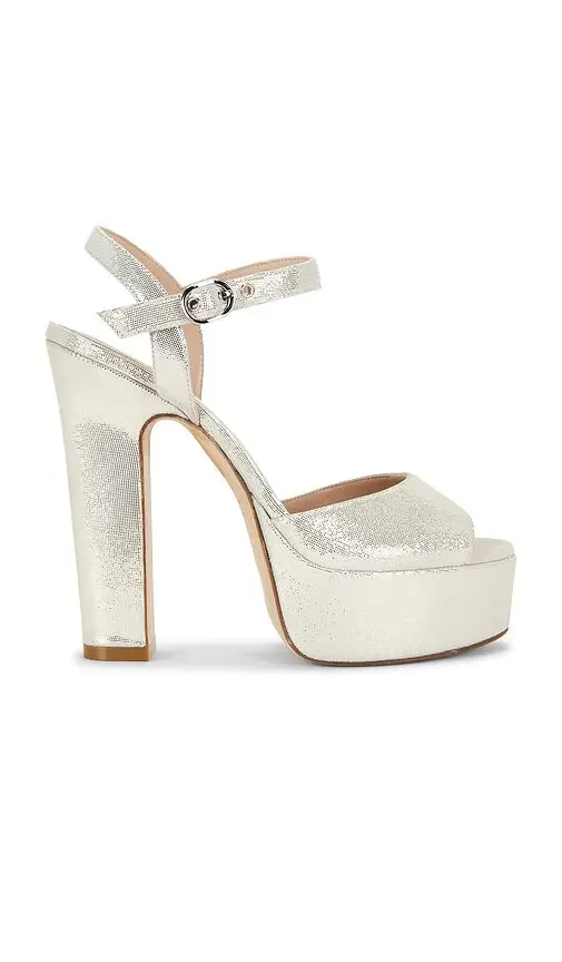 STUART WEITZMAN Reade Platform Sandal In Beige - Linen