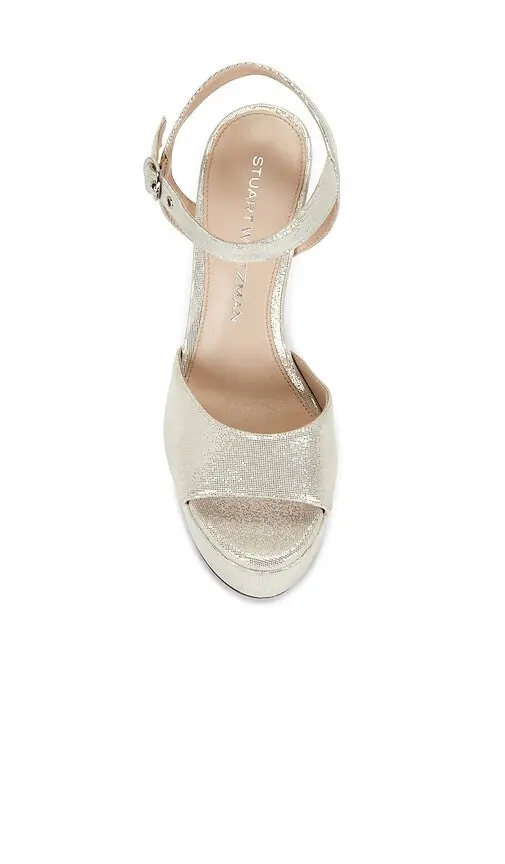 STUART WEITZMAN Reade Platform Sandal In Beige