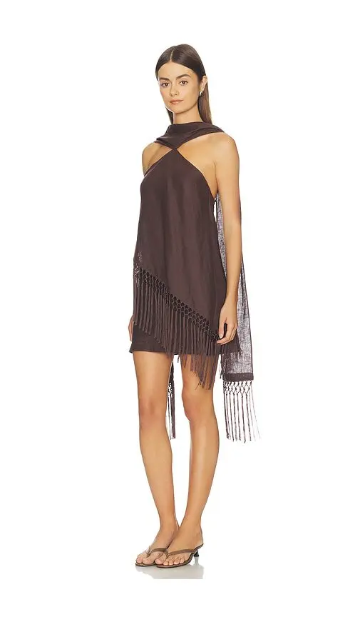 Amanda Uprichard Ava Dress In Brown