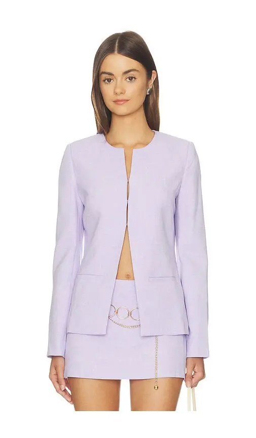 Amanda Uprichard Capria Top In Purple