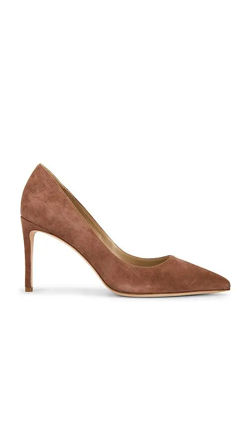 L'Agence Maelle Pump In Brown - Hazel Suede