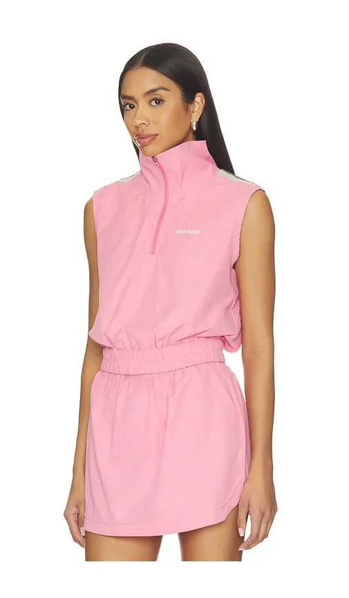 GOLD HINGE Active Ease Sleeveless Quarter Zip Pullover