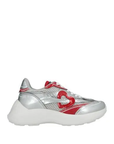 Moschino Sneakers Size Textile Fibers - Silver