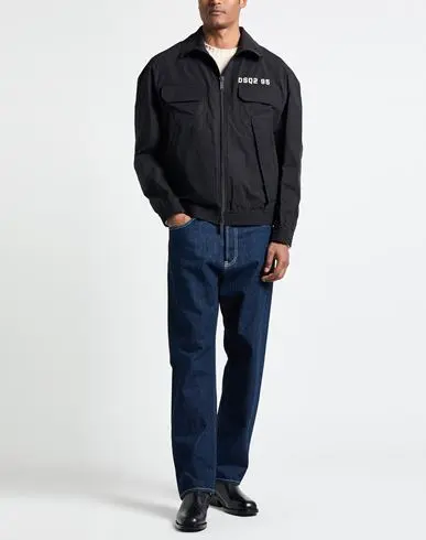Dsquared2 Jacket Size Cotton, Elastane - Black