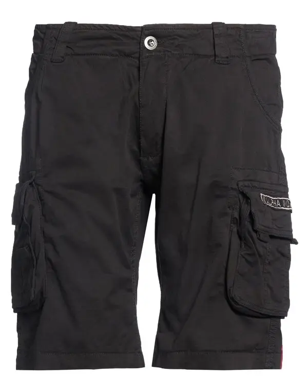 Alpha Industries Shorts & Bermuda Shorts Size Cotton, Elastane
