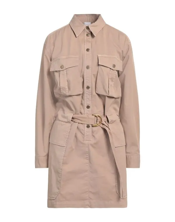 Pinko Cotton Gabardine Shirt Dress With Belt