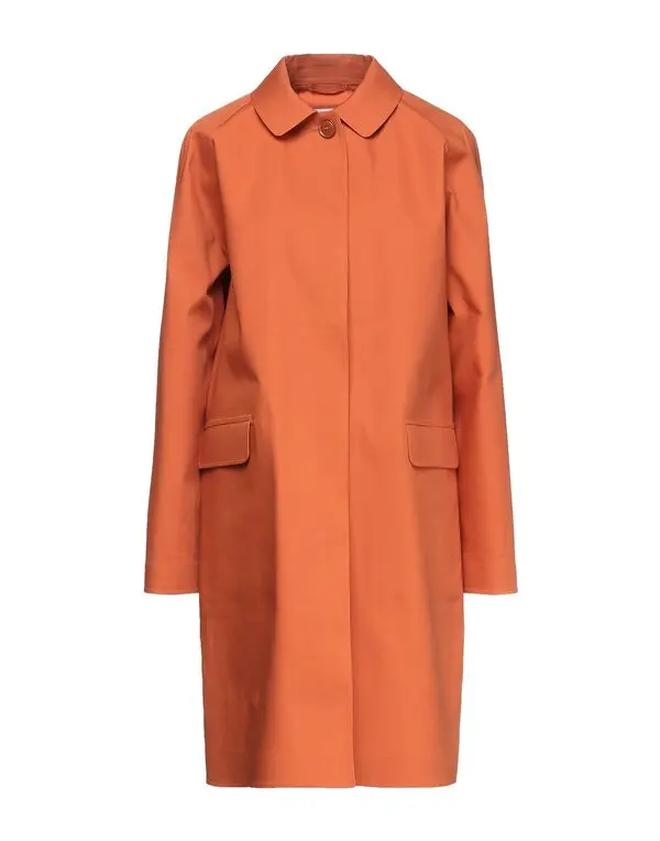 Aspesi Overcoat & Trench Coat Rust Size Cotton, Polyester, Polyurethane