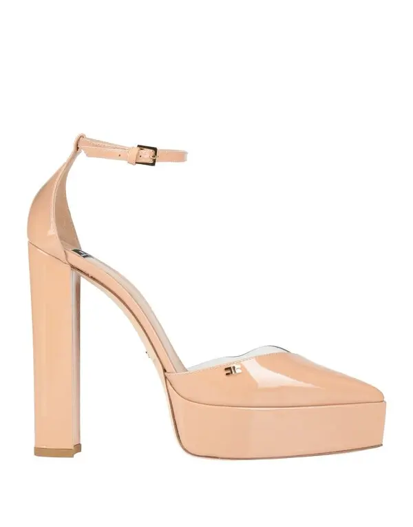 Elisabetta Franchi Pumps With Buckle-fastening Ankle Strap And Stiletto Heel