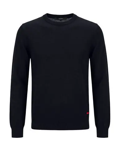 TAKESHY KUROSAWA Midnight Merino Wool & Acrylic Crewneck Sweater - Blue