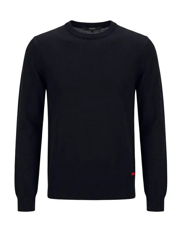 TAKESHY KUROSAWA Midnight Merino Wool & Acrylic Crewneck Sweater
