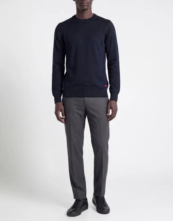 TAKESHY KUROSAWA Midnight Merino Wool & Acrylic Crewneck Sweater