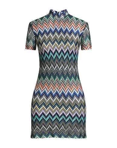 Missoni Mini Dress Bright Size Viscose - Blue