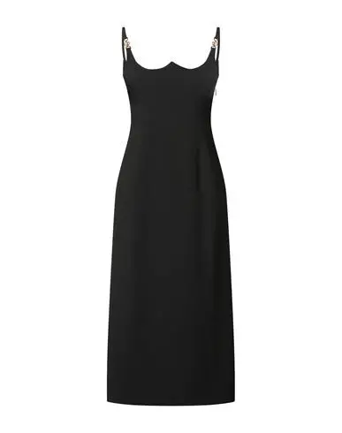 Versace Midi Dress Size Acetate, Viscose - Black