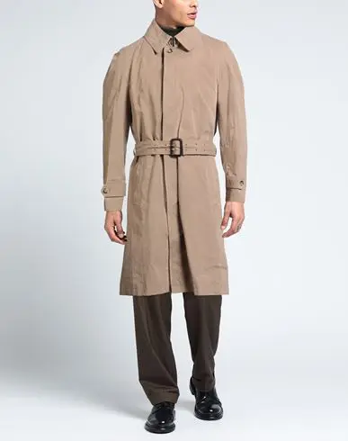 SEALUP Overcoat & Trench Coat Light Brown Size Cotton, Polyester, Polyamide
