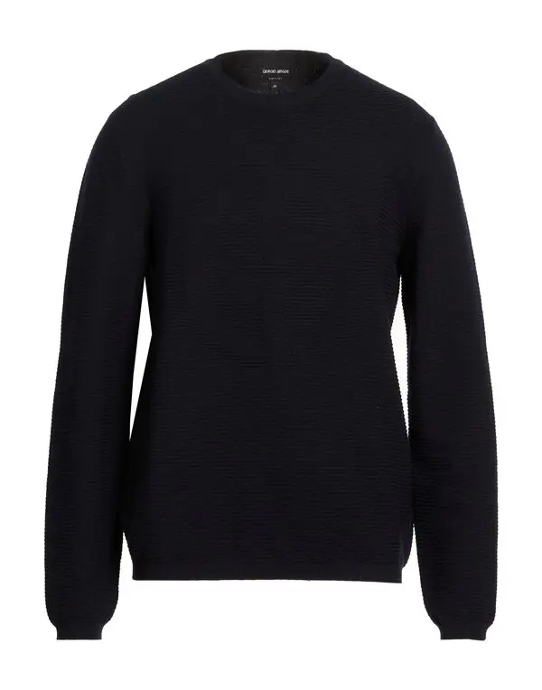 Giorgio Armani Sweater Size Virgin Wool, Polyester - Blue