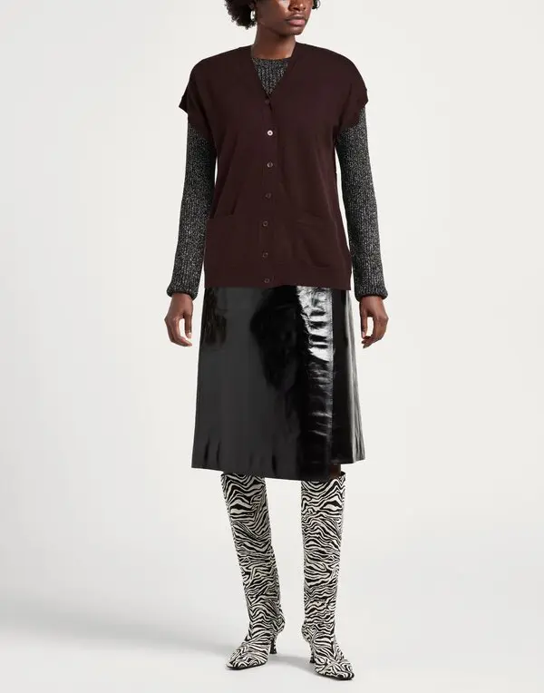 Alpha Studio Short Sleeve Wool Cardigan