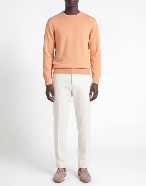 BALLANTYNE Cotton Crewneck Sweater - Mandarin