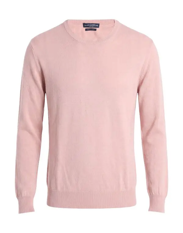 BALLANTYNE Cotton Crewneck Sweater - Pink
