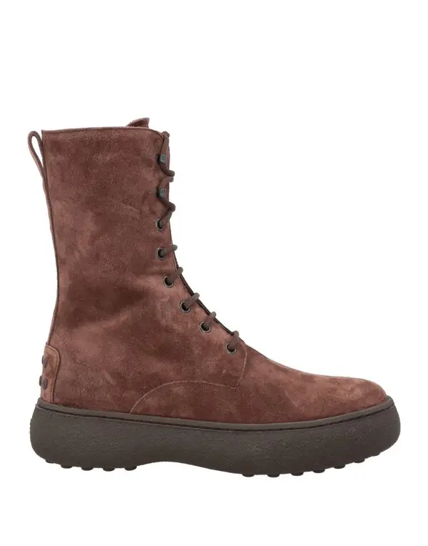 TOD'S Ankle Boots Chocolate Size Leather