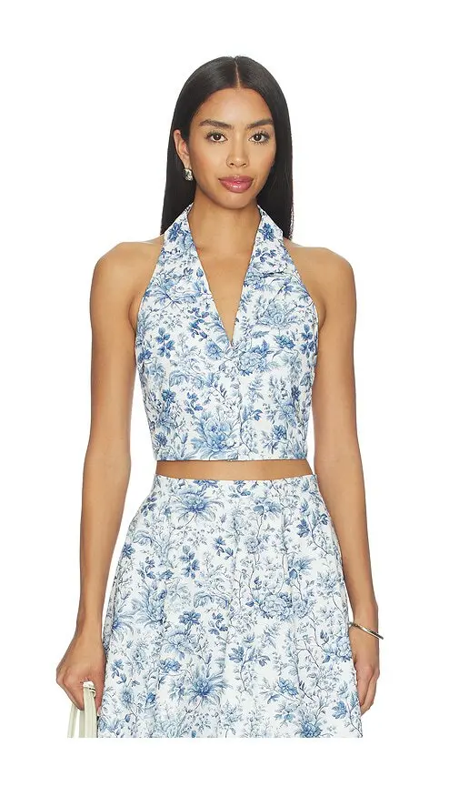 V. CHAPMAN Hunter Top With Floral Print