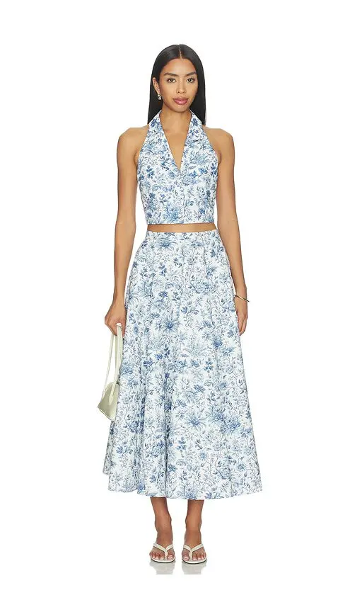 V. CHAPMAN Hunter Top With Floral Print