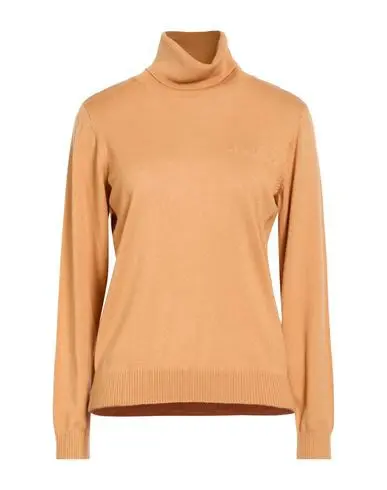 Armani Exchange Turtleneck In Acrylic, Virgin Wool, Polyamide, And Elastane - Camel