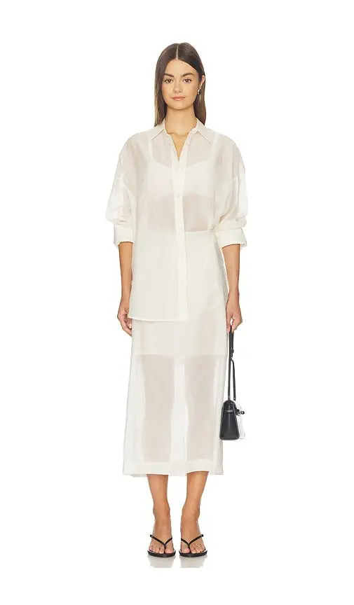 BY MALENE BIRGER Derris Soft Organza Shirt - White