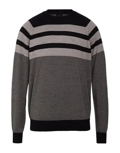 Armani Exchange Striped Crewneck Sweater - Navy