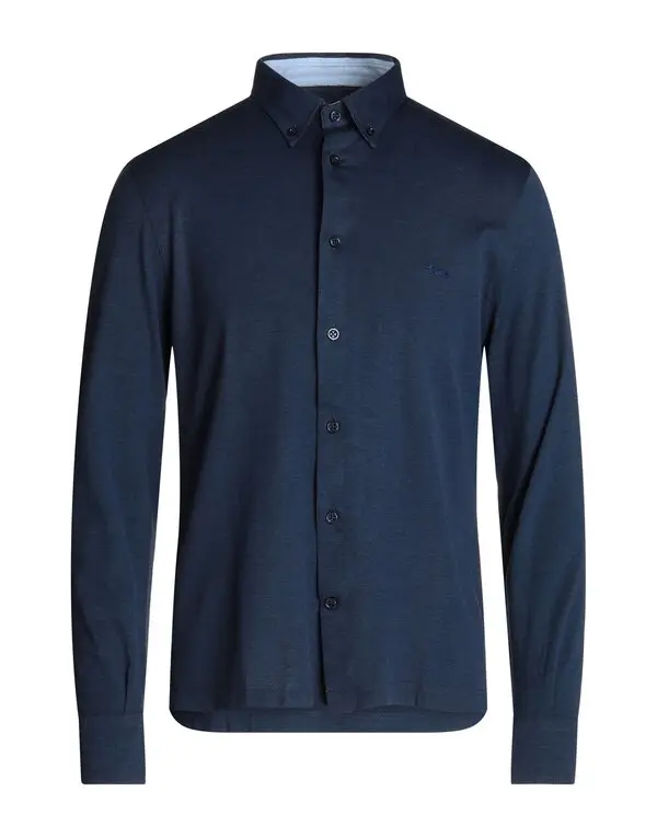 HARMONT & BLAINE Shirt Size Cotton - Navy