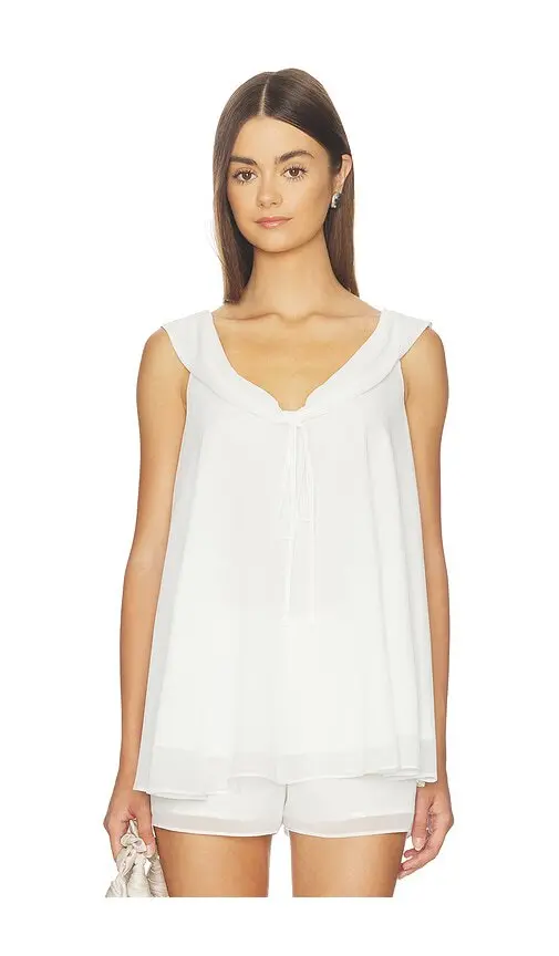 Amanda Uprichard Polly Top - Ivory