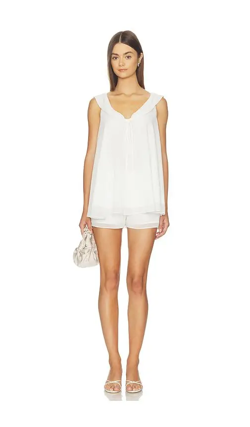 Amanda Uprichard Polly Top - Ivory