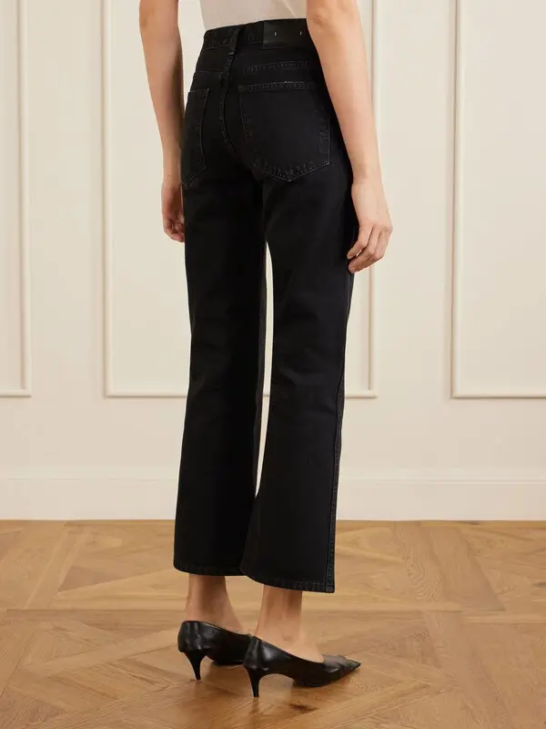 Khaite Clara Flared Jeans - Black
