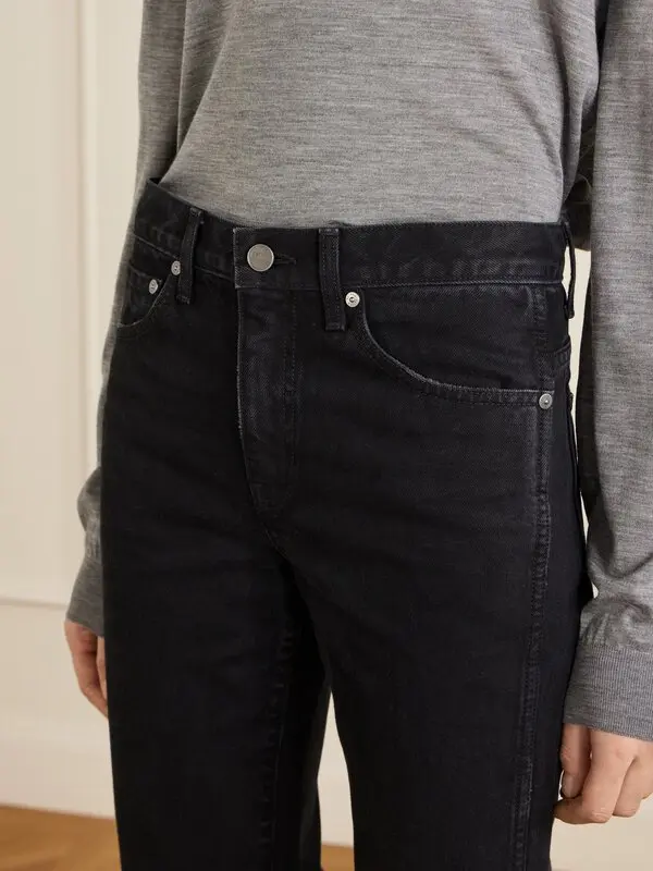 Khaite Clara Flared Jeans - Black