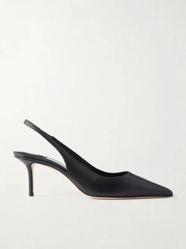 JIMMY CHOO Love 65 Leather Slingback Pumps