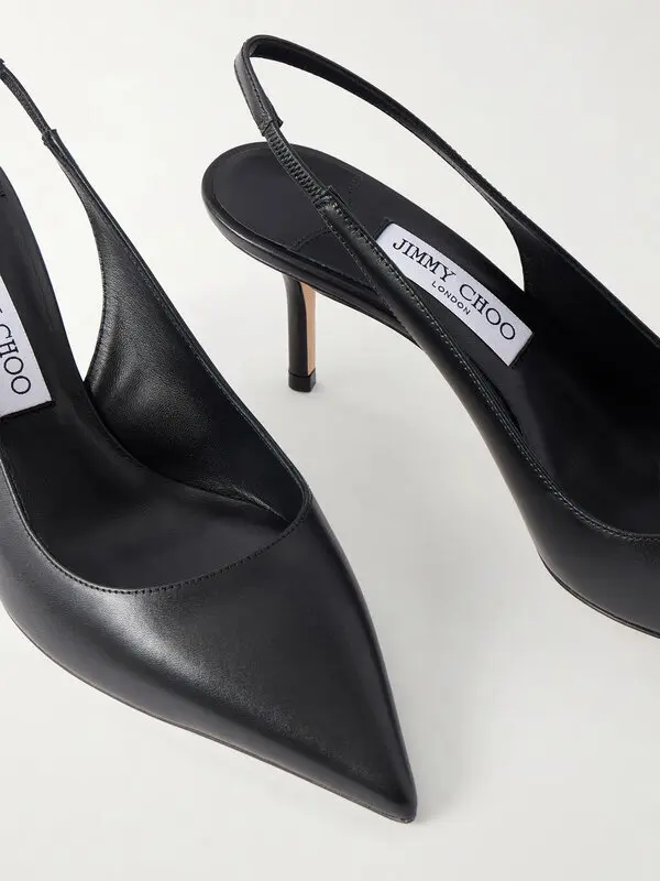 JIMMY CHOO Love 65 Leather Slingback Pumps