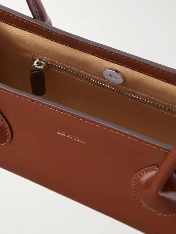 Lié Studio The Lou Patent-leather Shoulder Bag - Brown