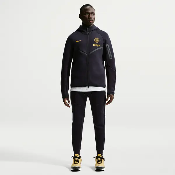 Nike Chelsea Fc Tech Fleece Windrunner Full-zip Hoodie - Blue